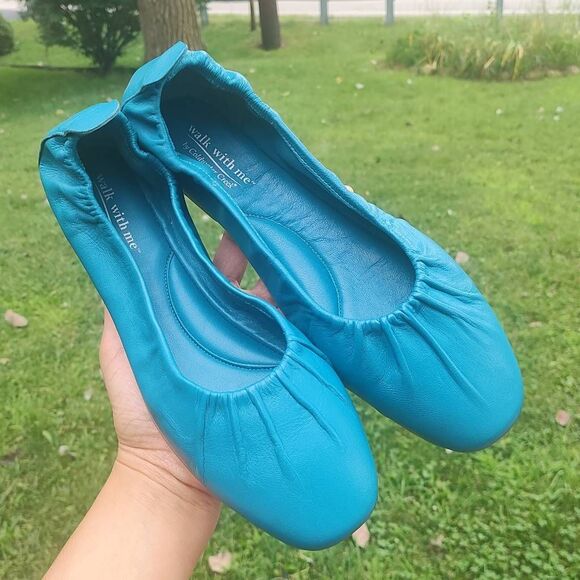 Coldwater Creek | Shoes | Leather Pointe Ballet Flats Square Toe Fairy ...